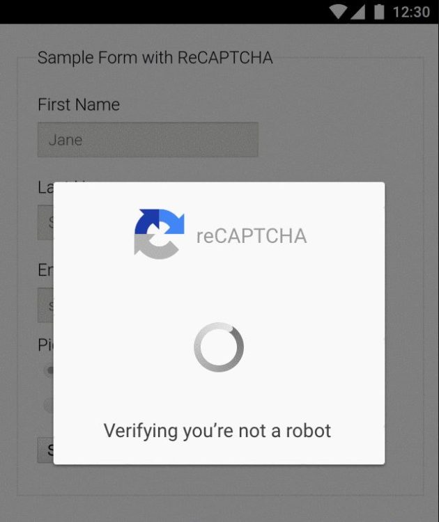 reCAPTCHA wird in Android integriert, 2-Faktor-Authentifizierung in Chrome OS