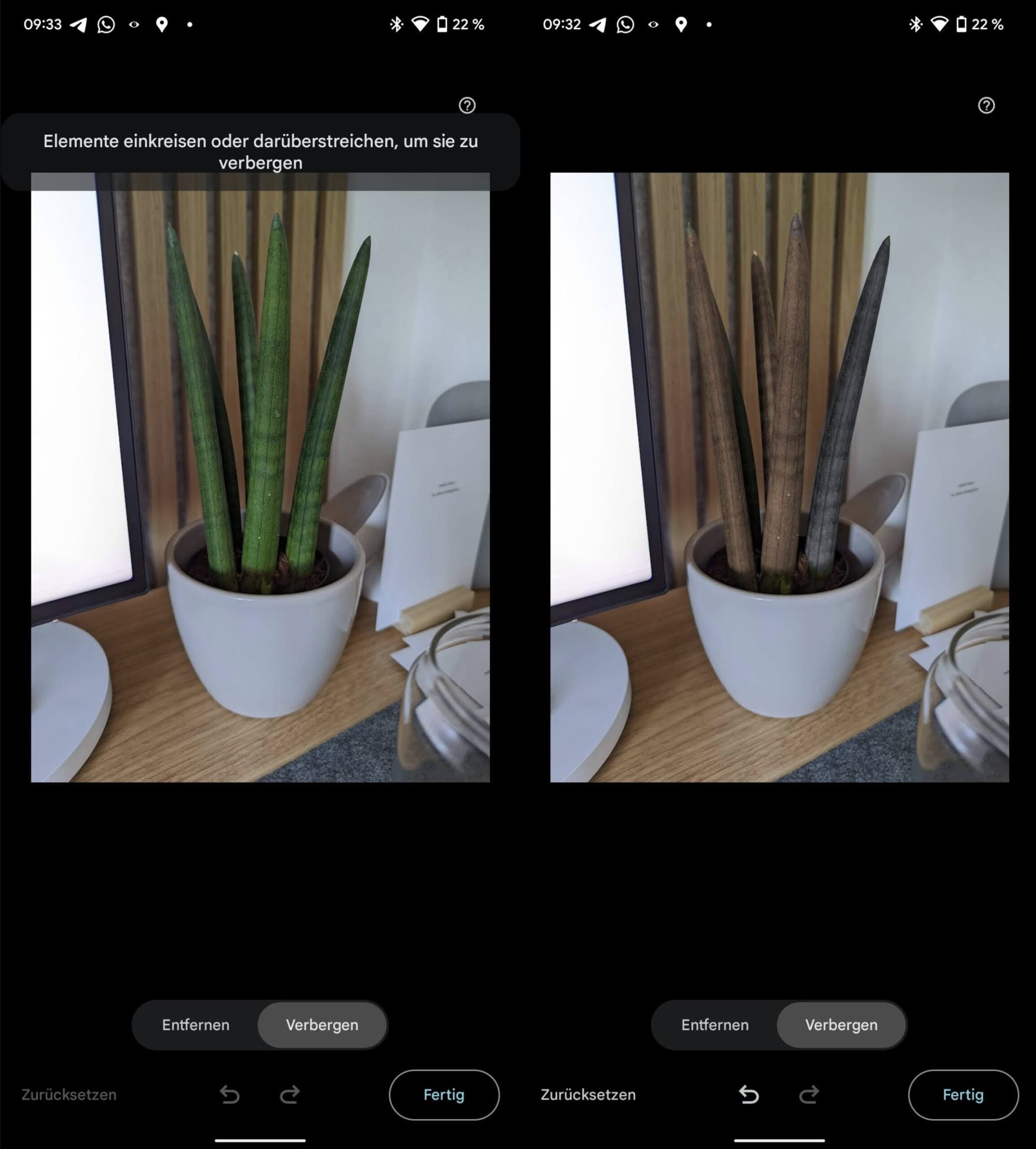 Wunderschne Google Pixel Magischer Radierer Fotos