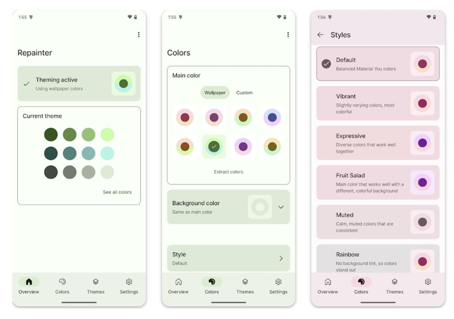 Repainter: Beliebte Material You-App für Android 12 jetzt kostenlos nutzbar