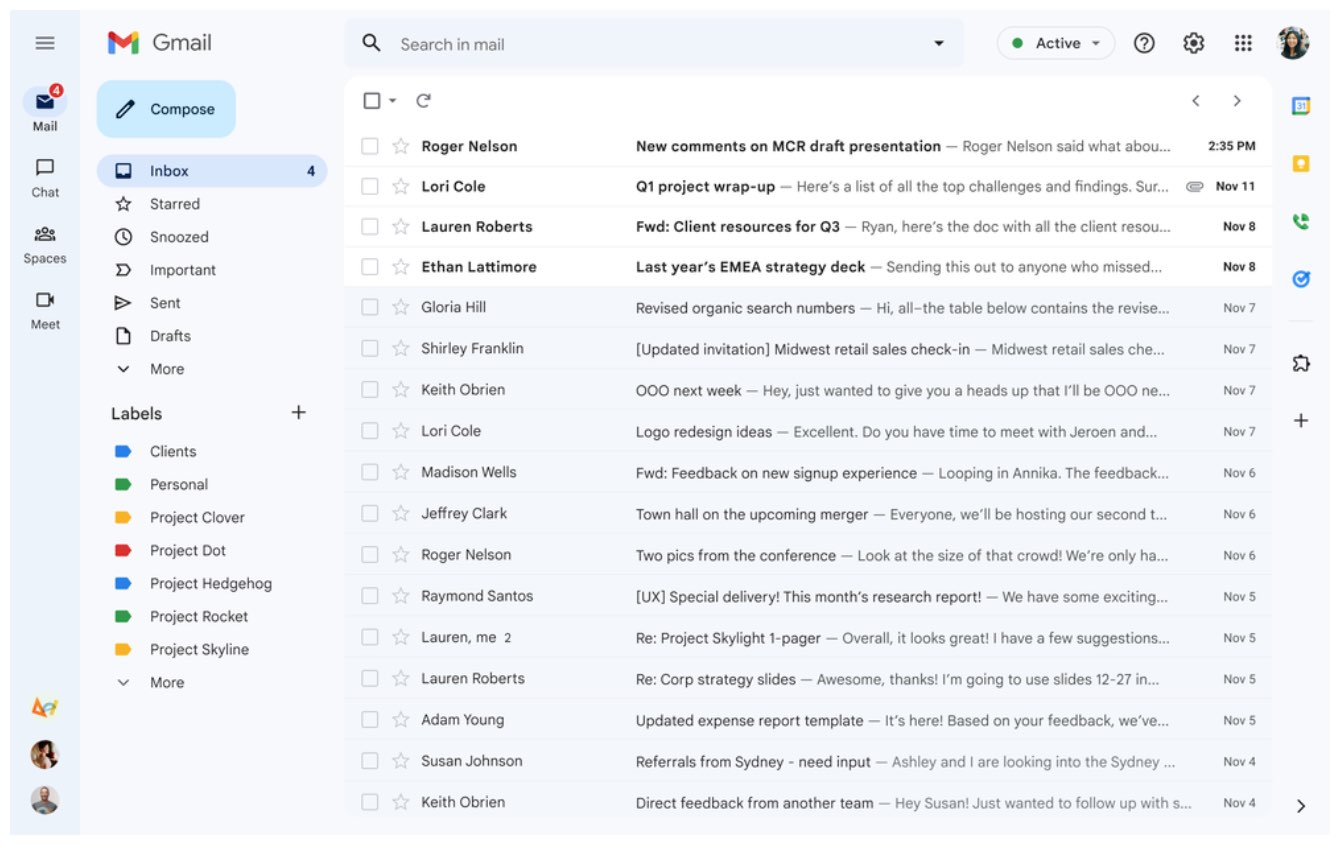 Neues Gmail-Design ist jetzt Standard für alle