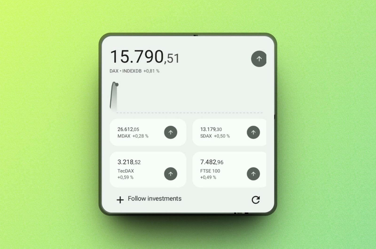 Neues Google-App Widget bringt Börsendaten auf Android-Startbildschirm