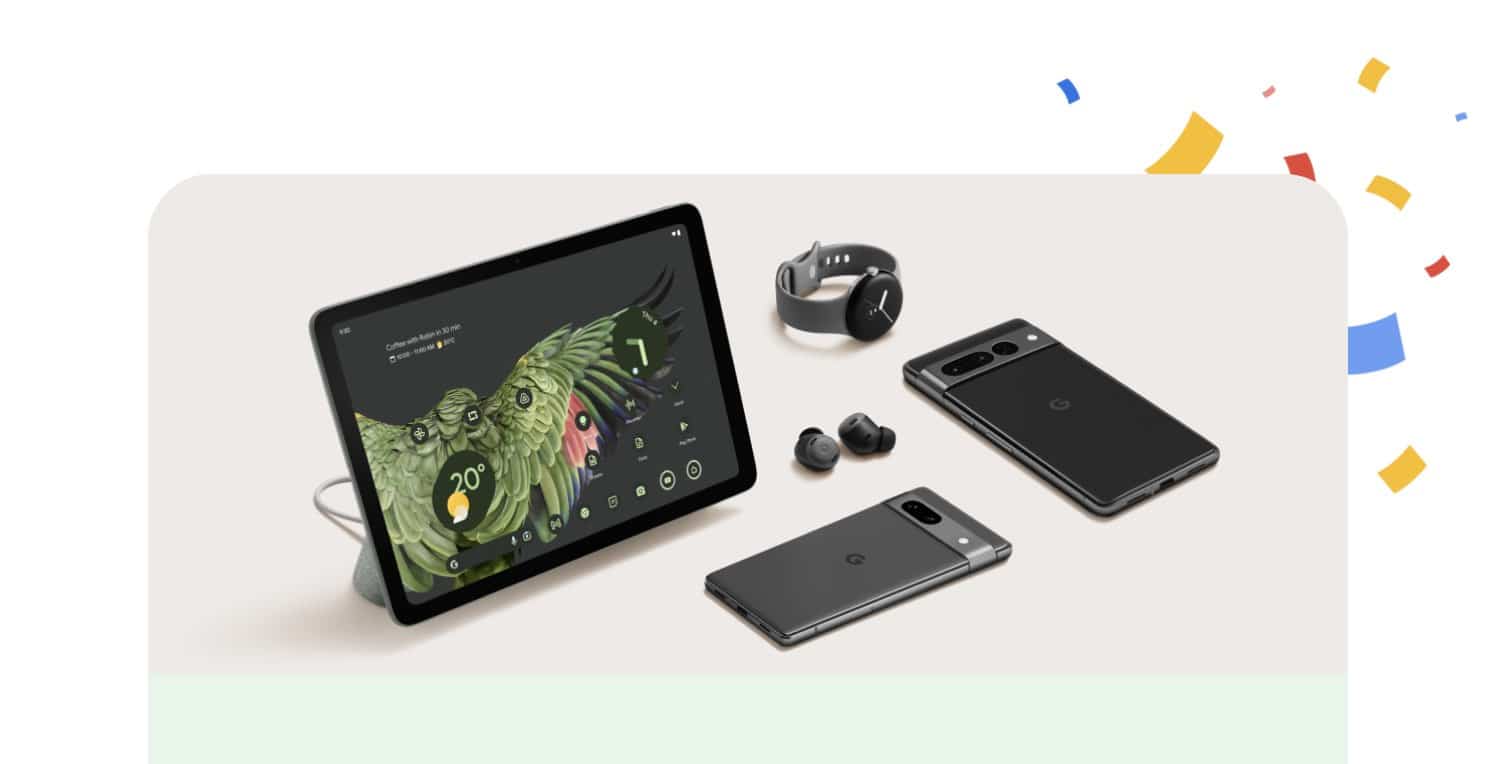 Google Store: Pixel 7a, 7, 7 Pro und Tablet jetzt im Bundle mit Pixel ...