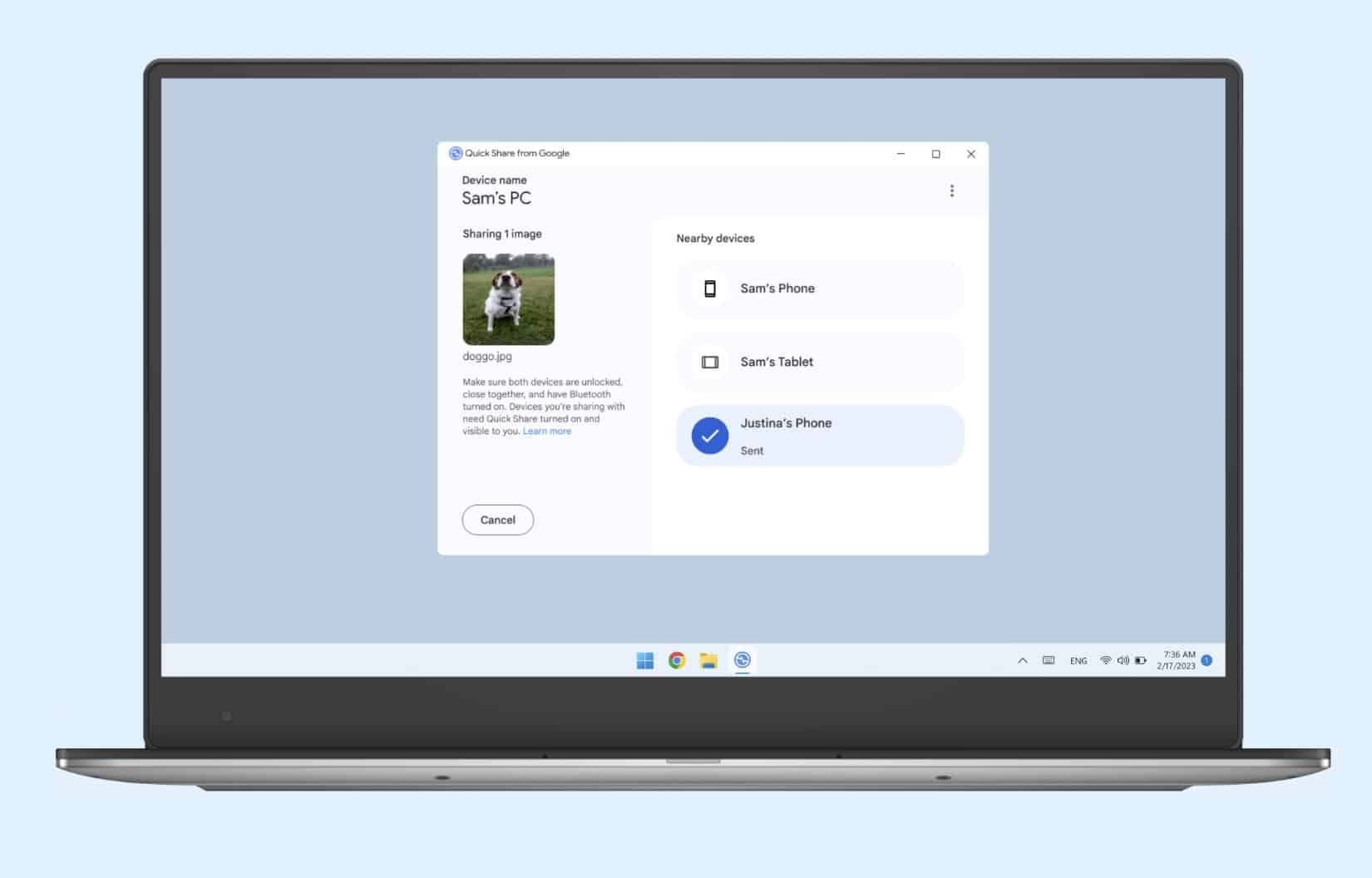 Google bringt Quick-Share-App für Windows auf ARM