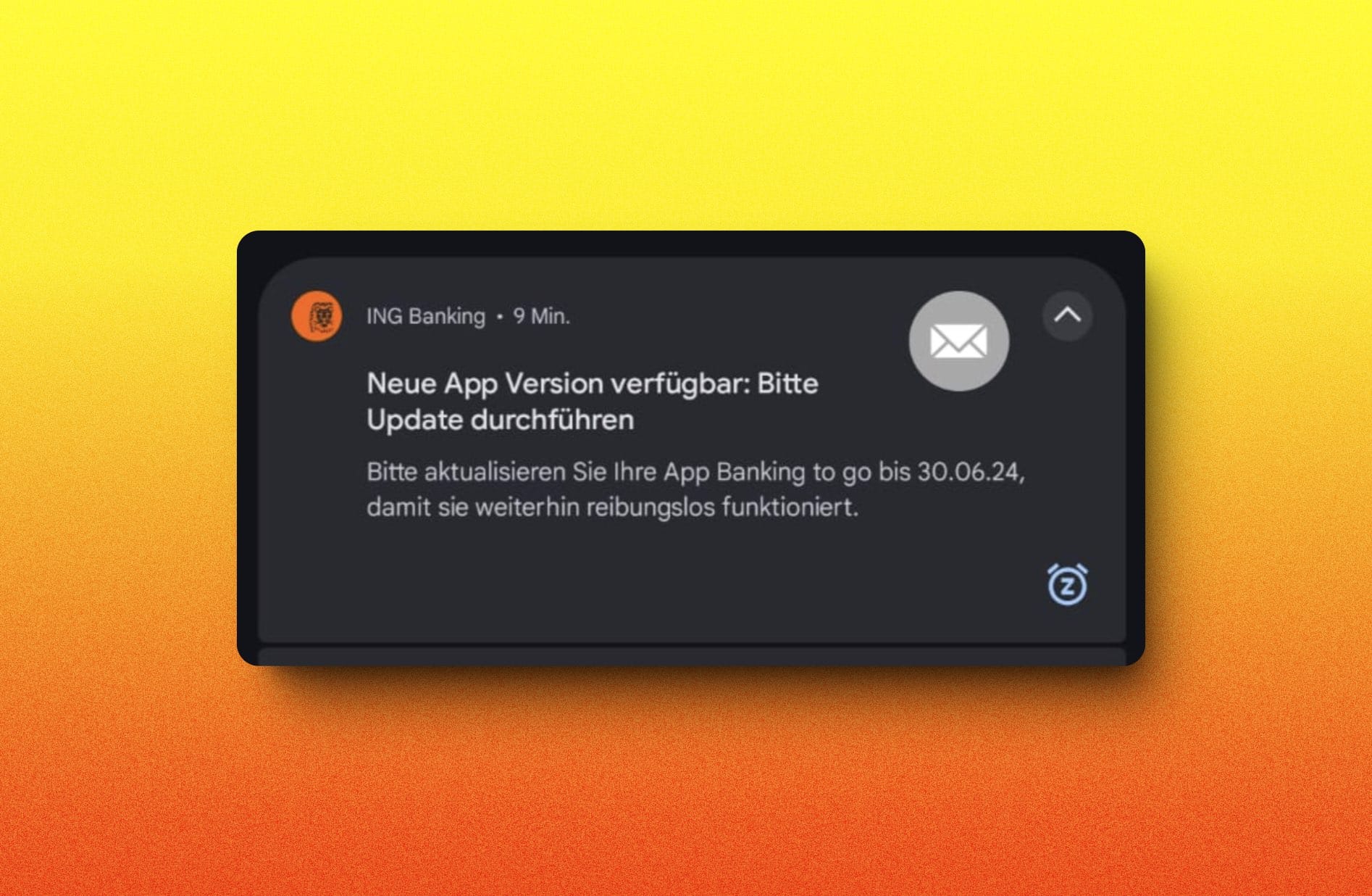 ING Banking to go empfiehlt Android-Nutzern neustes Update dringend und ...