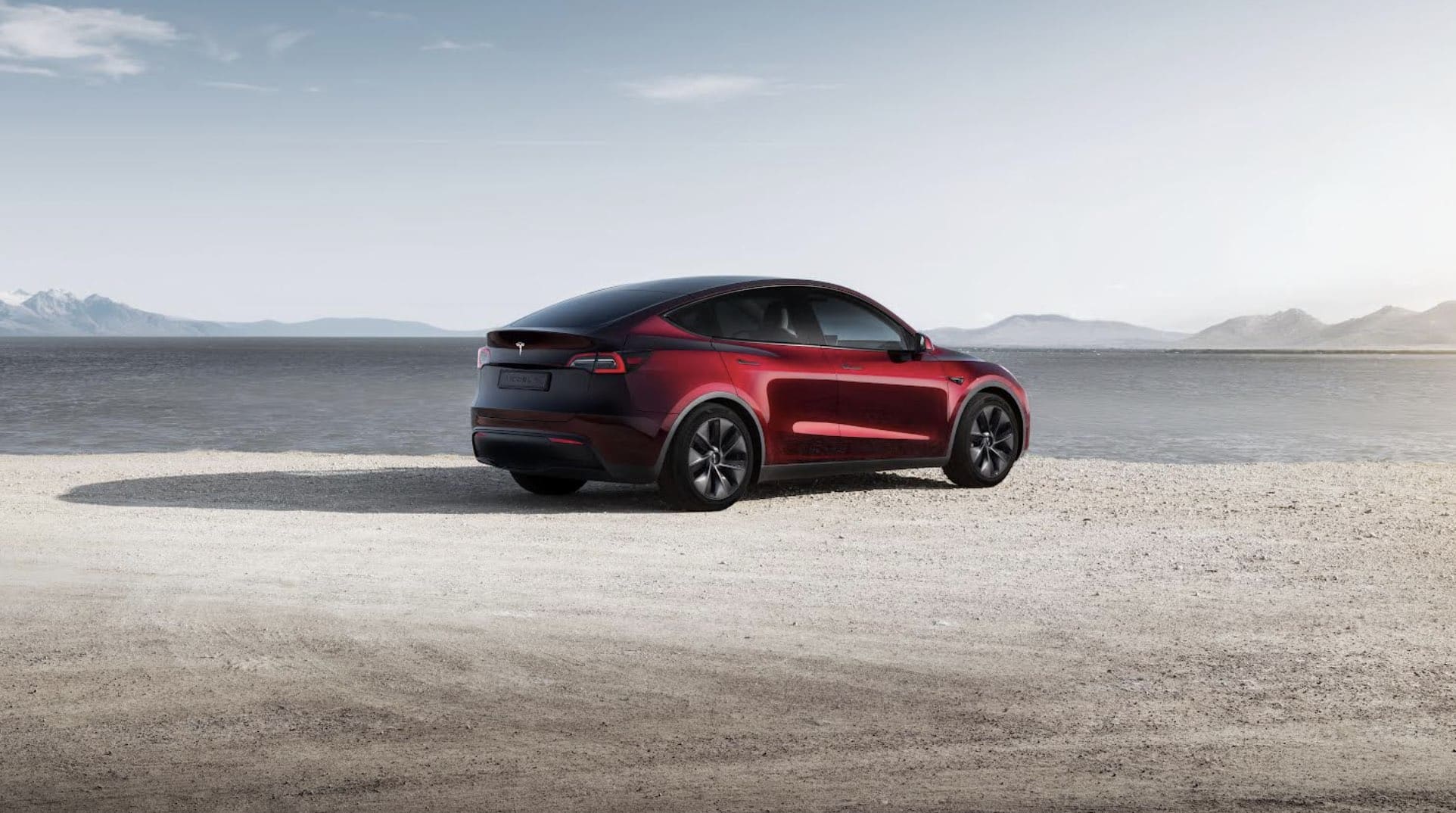 Das ist wohl ein neues Tesla Model Y Performance