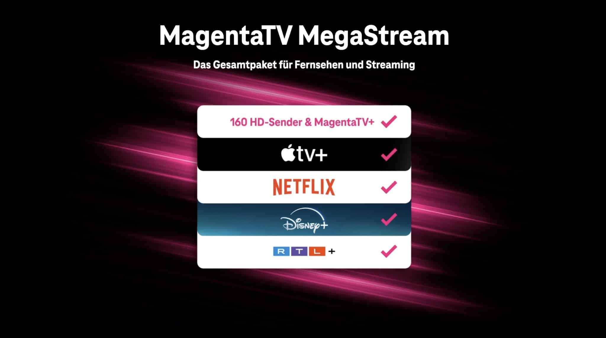 MagentaTV MegaStream startet mit starkem Angebot