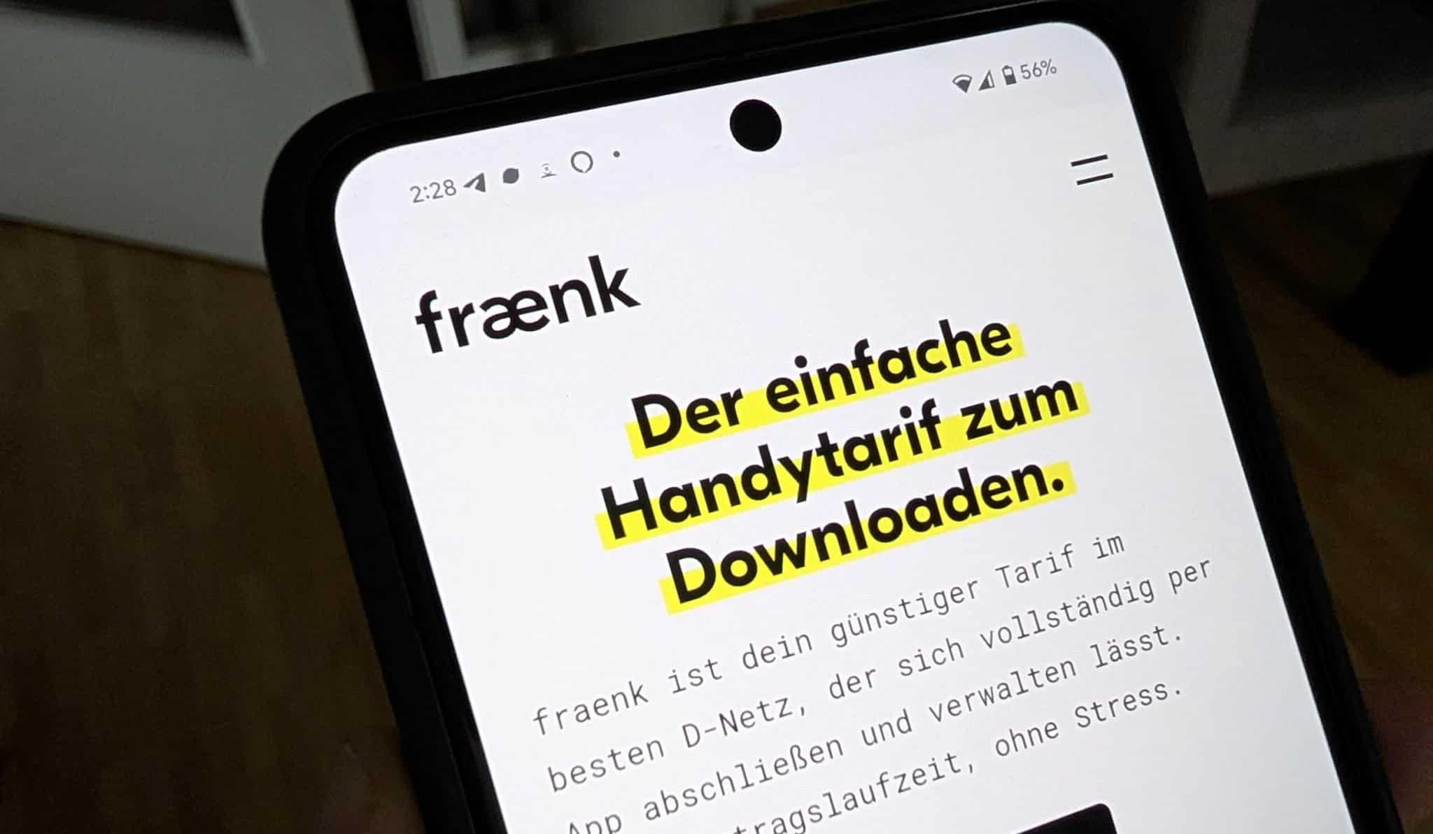 Fraenk jetzt noch besser: Tarif im Telekom-Netz mit mehr Daten für alle ohne Aufpreis
