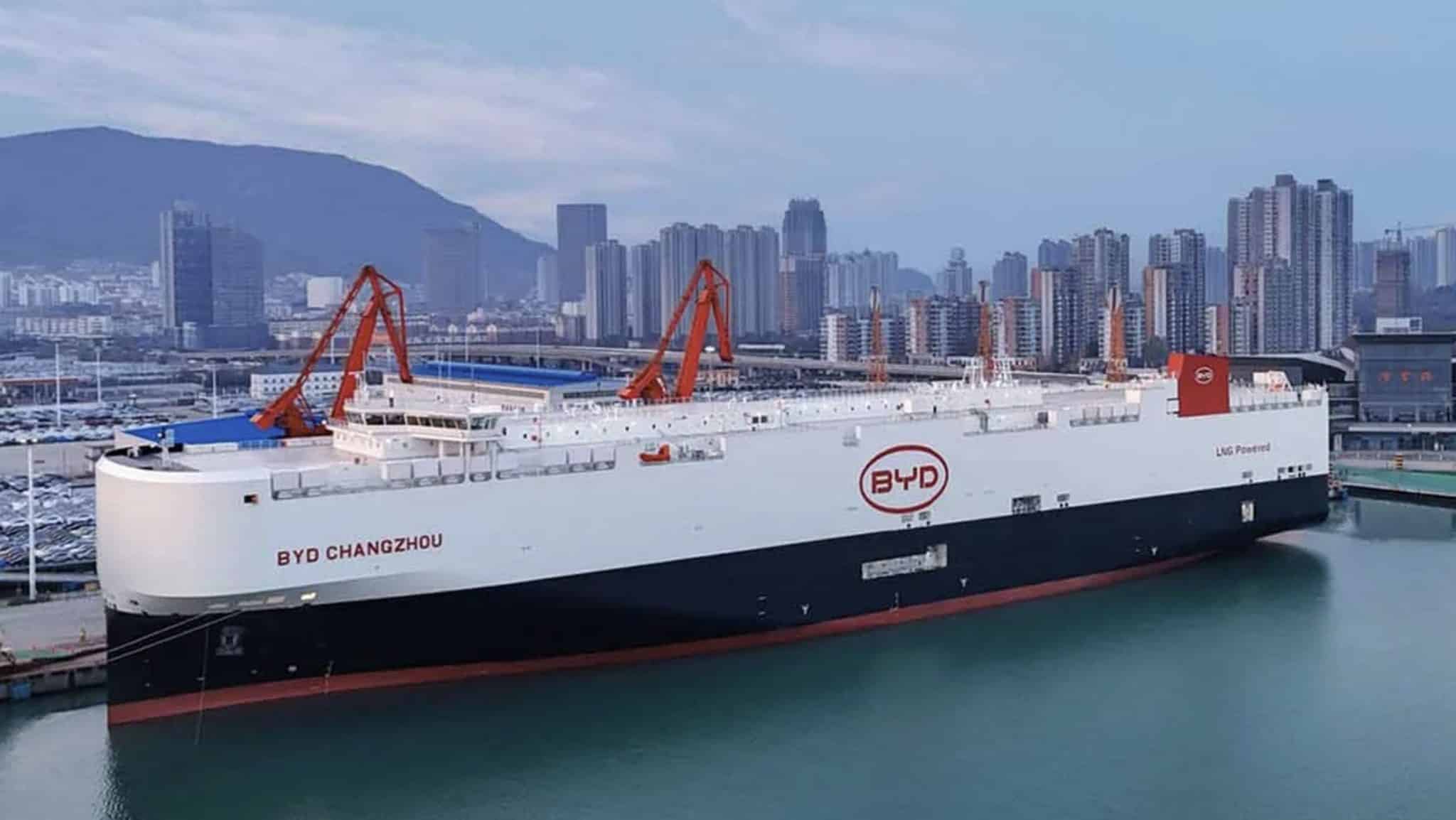 BYD bringt nächstes Schiff voller Elektroautos nach Europa