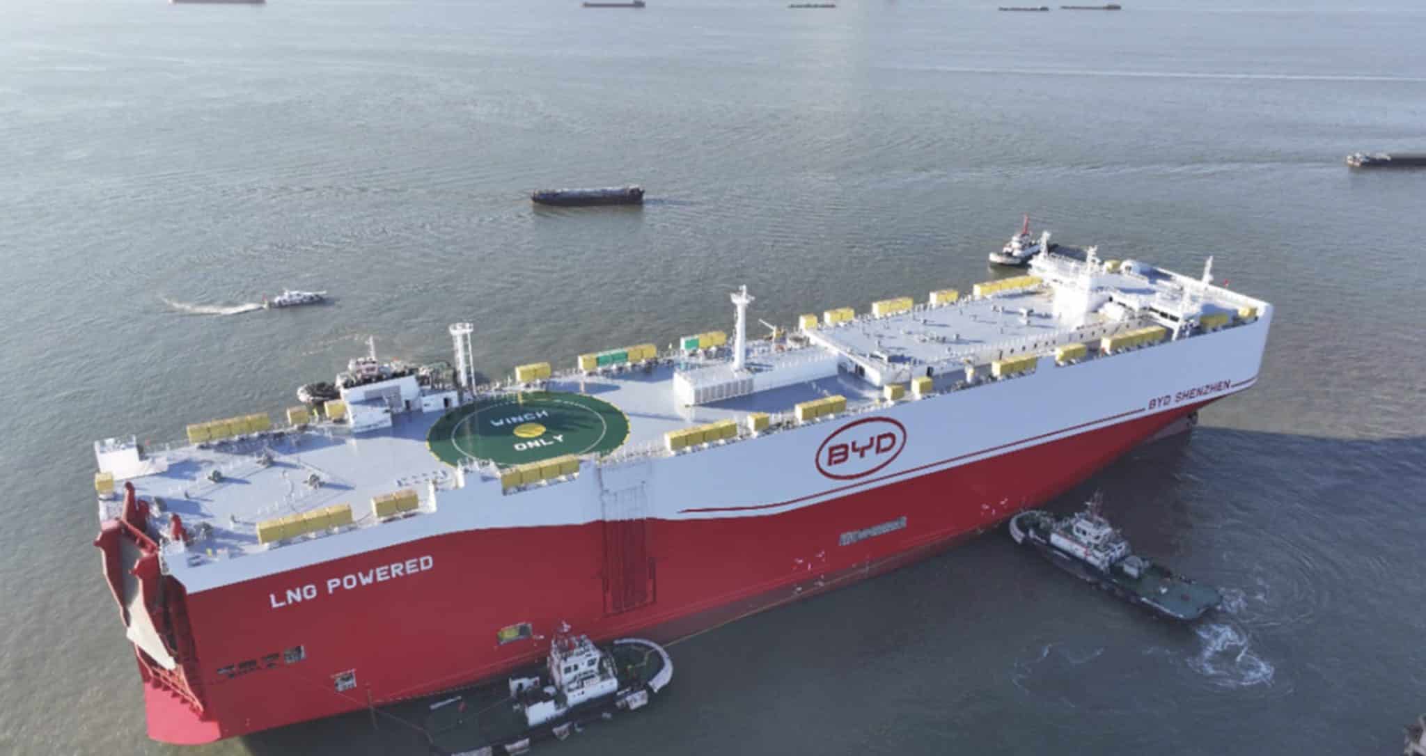 BYD hat sein nächstes Schiff für Elektroautos fertig