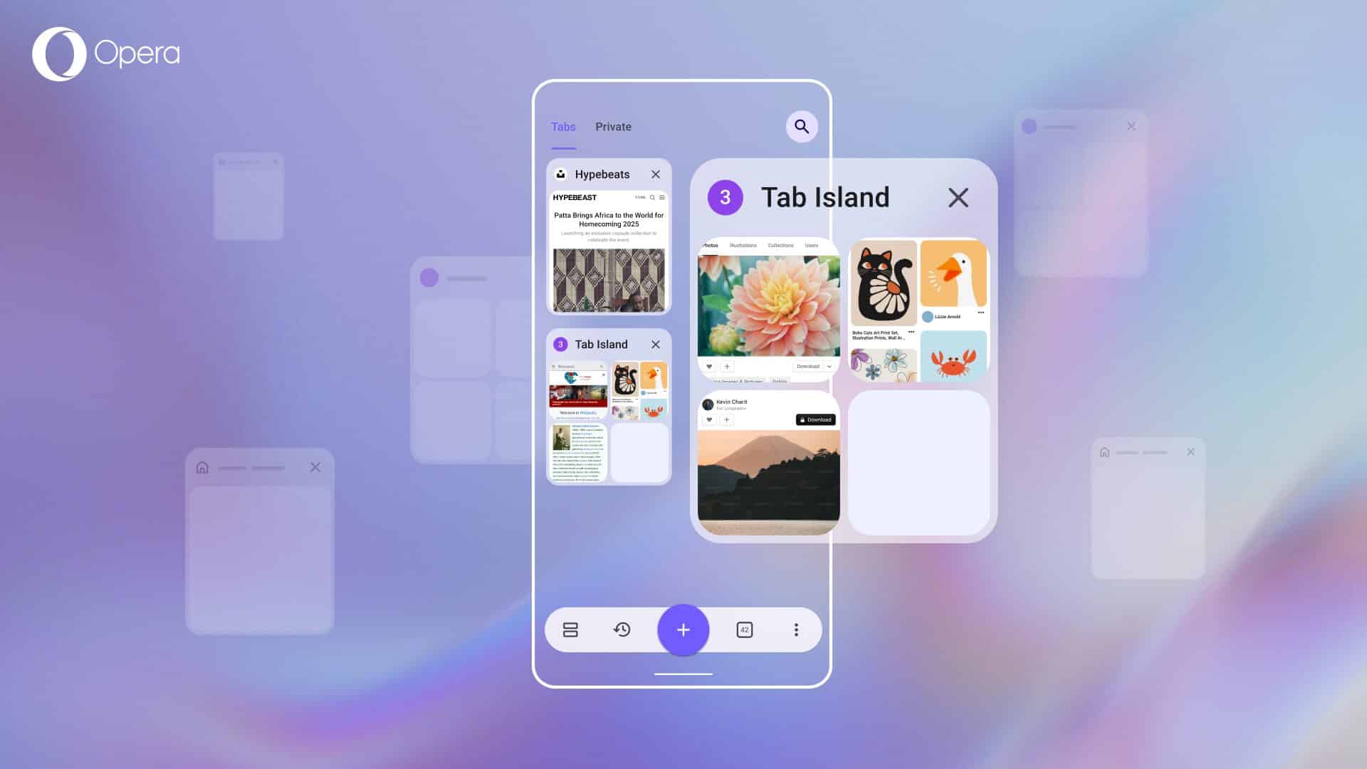 Opera führt innovative "Tab-Inseln" für Android-Browser ein