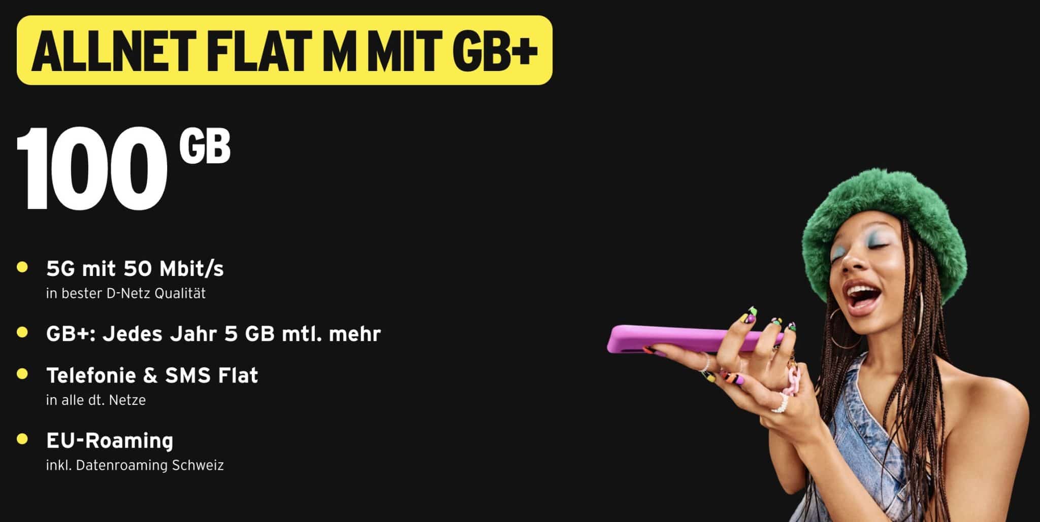 Die neuste Congstar-Aktion bringt euch 100 GB Allnet Flat M für nur 24 Euro - im Telekom-Netz mit 5G