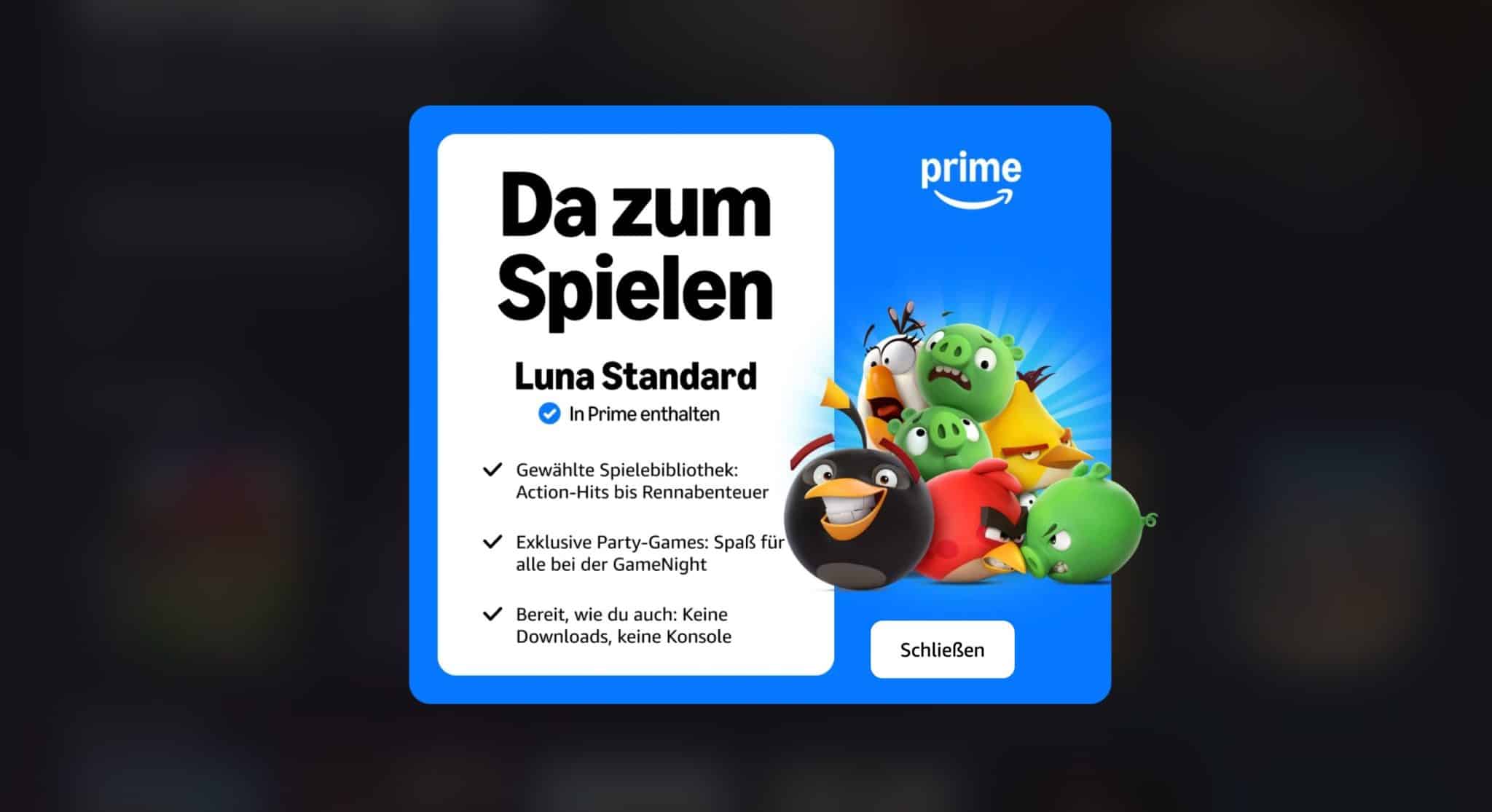 Luna bei Prime inklusive: Amazon geht neue Wege beim Spiele-Streaming